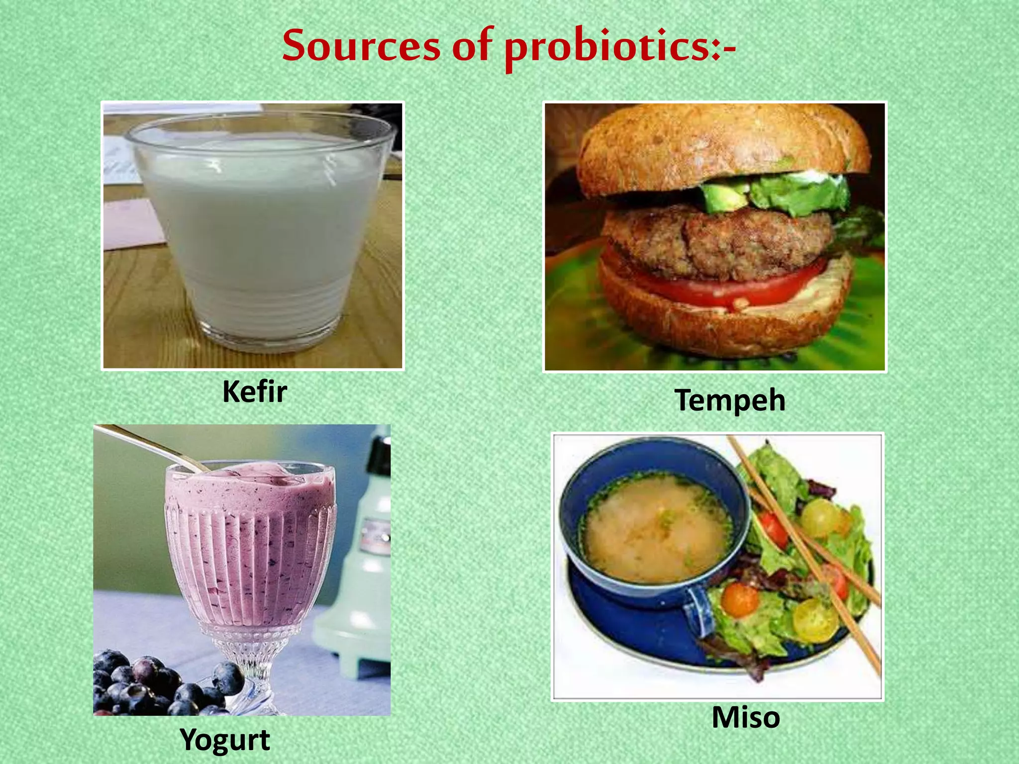 Prebiotic and probiotic. | PPTX