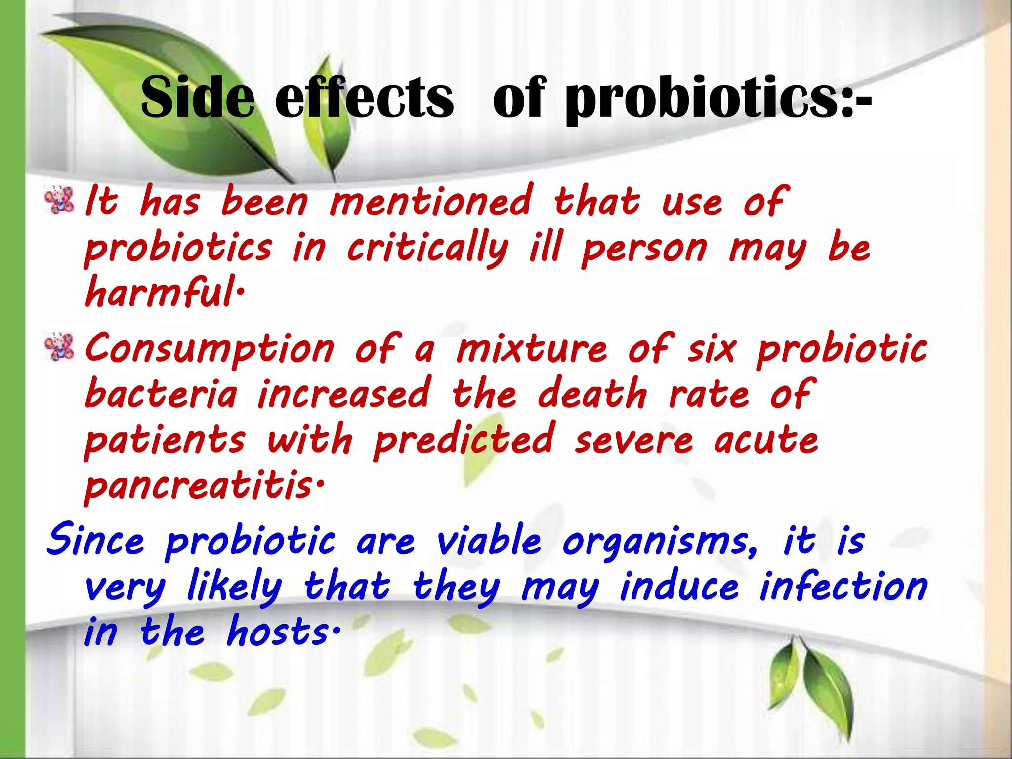 Prebiotic and probiotic. | PPTX