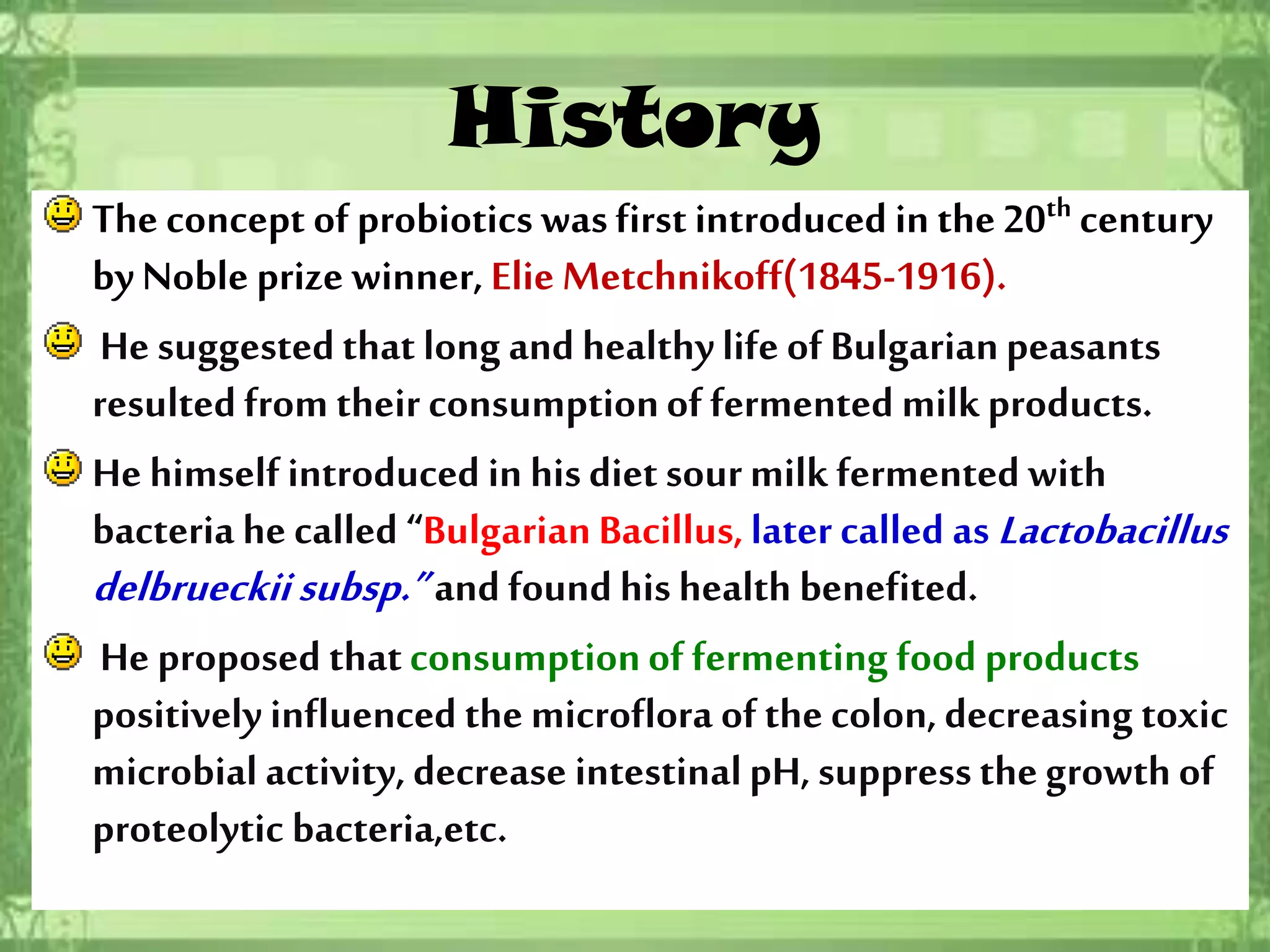 Prebiotic and probiotic. | PPTX