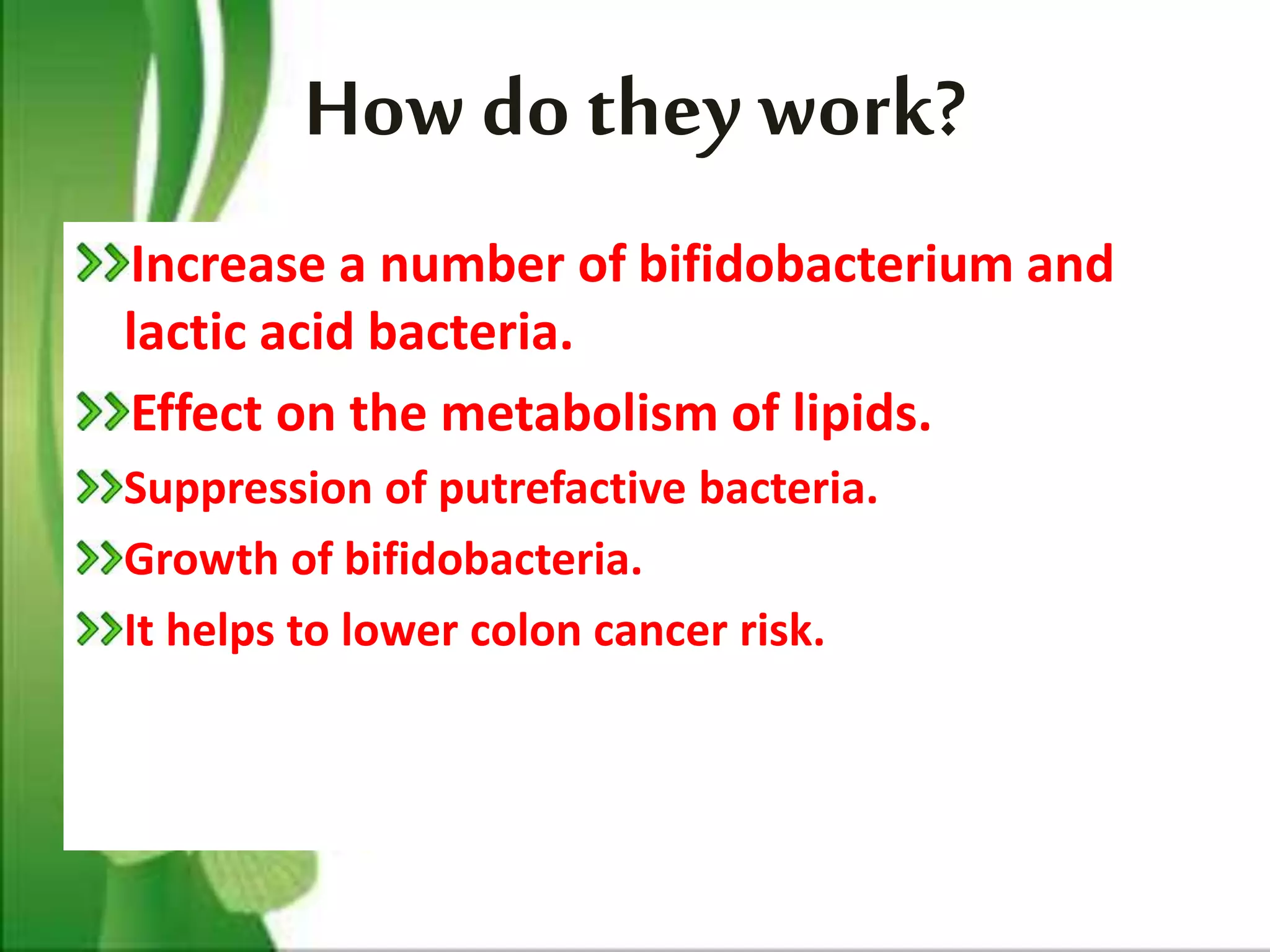 Prebiotic and probiotic. | PPTX