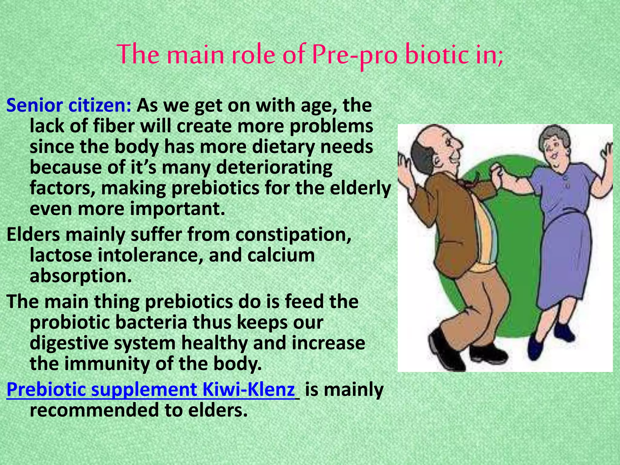 Prebiotic and probiotic. | PPTX