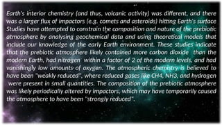 PREBIOTIC ENVIRONMENT- Phytogeography and Evolution | PPTX