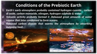 PREBIOTIC ENVIRONMENT- Phytogeography and Evolution | PPTX
