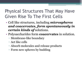 Prebiotic evolution | PPTX