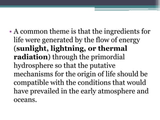 Prebiotic evolution | PPTX