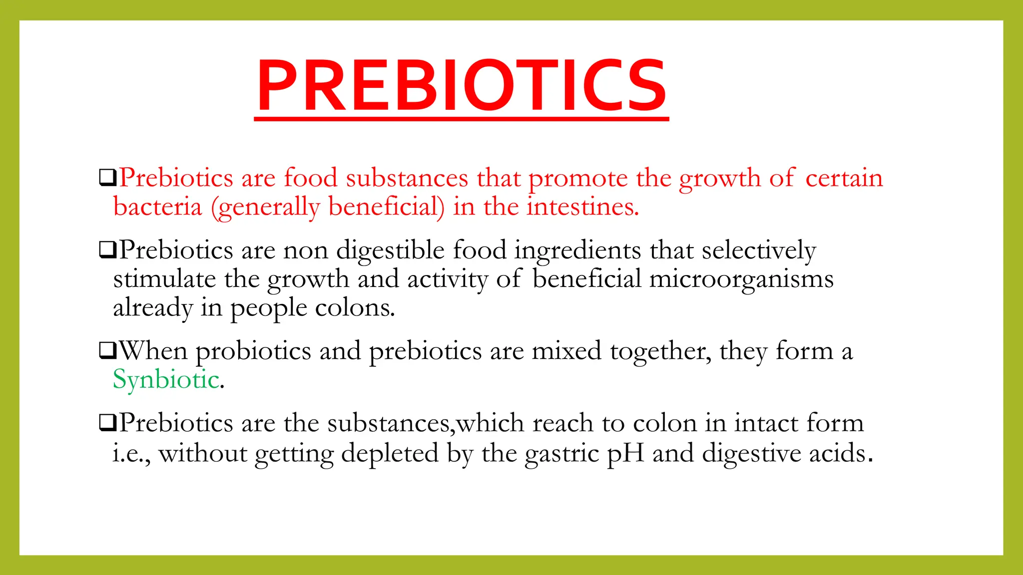 Prebiotics are the part of food microbiome and food microbiology | PPT