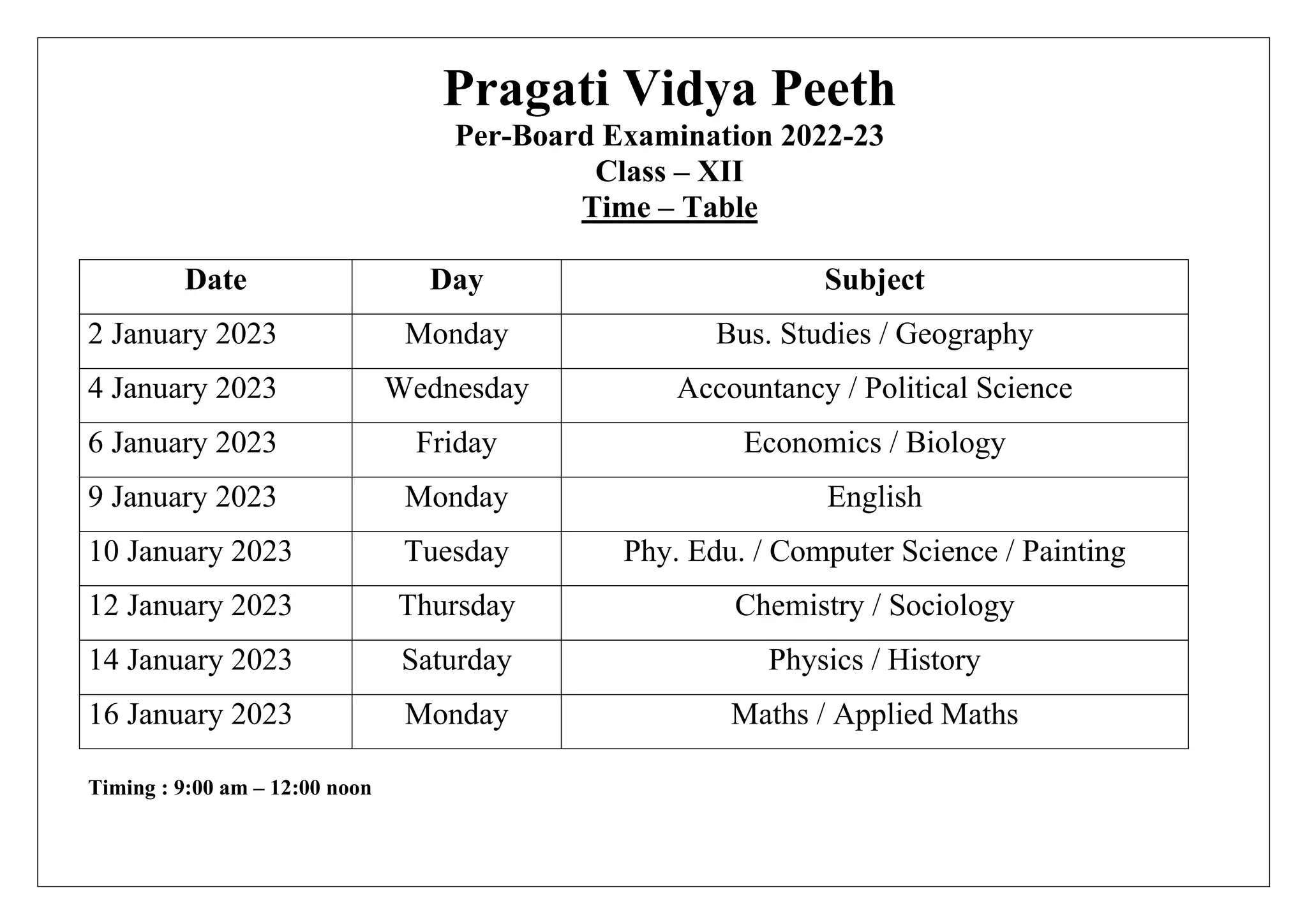 Pre Board Time Table New.pdf