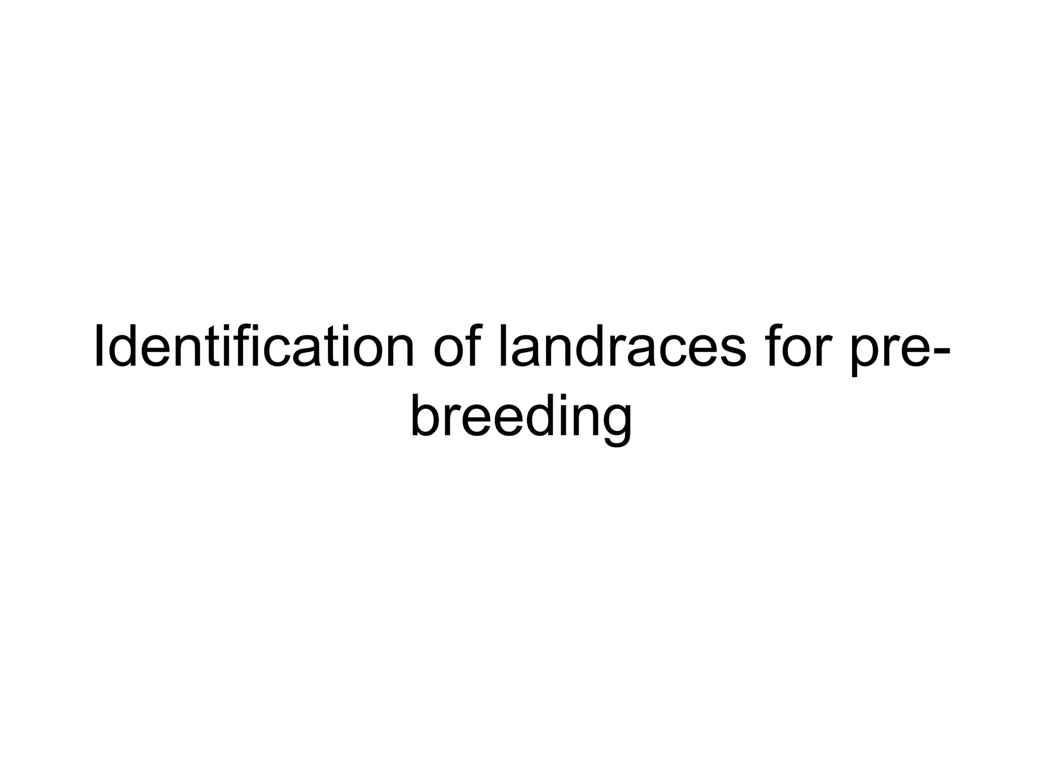 Pre breeding | PPTX