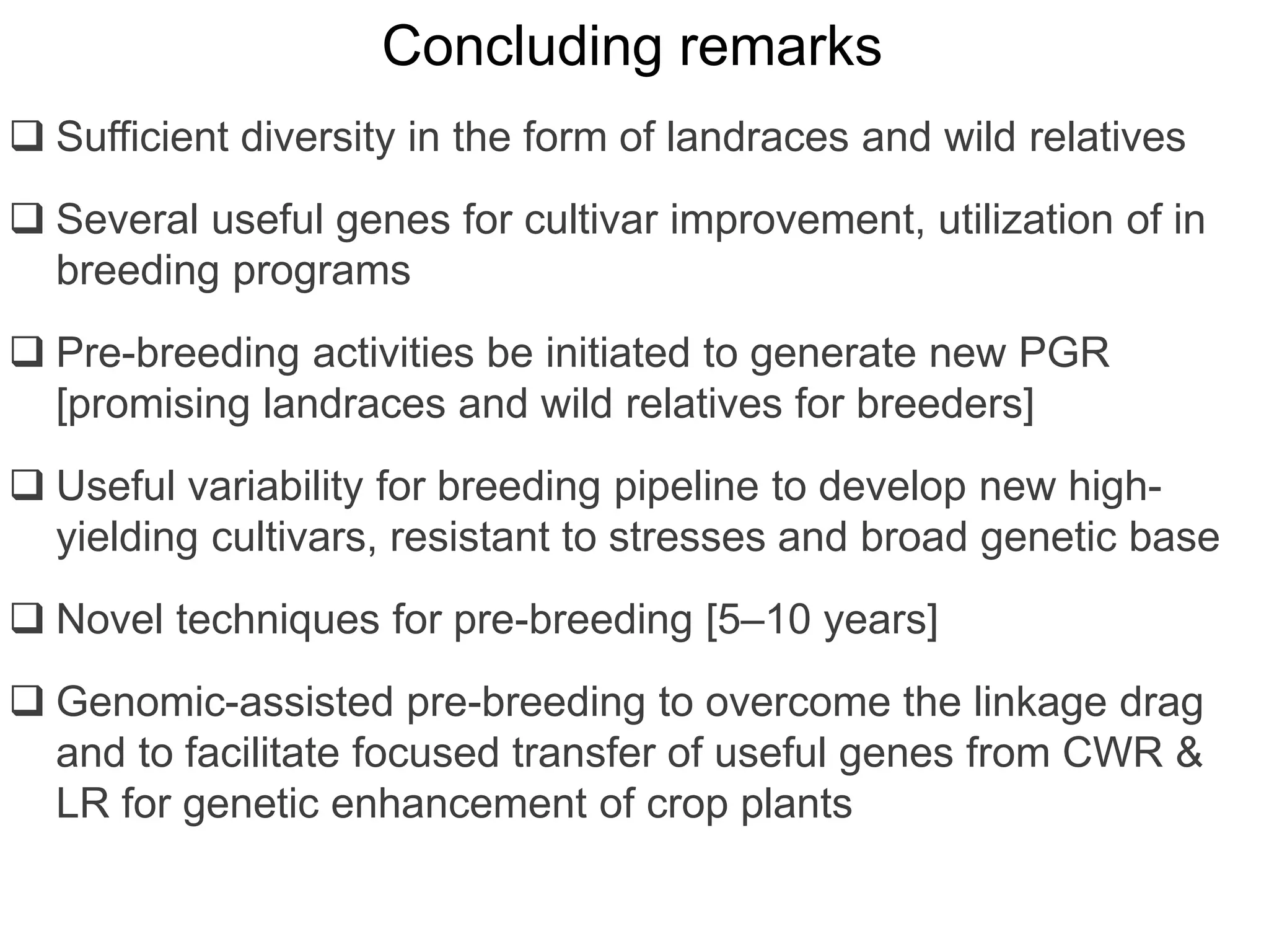 Pre breeding | PPTX