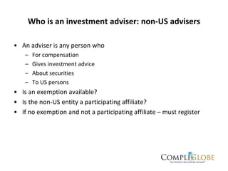Guide to US Advisers Act (SEC) Registration | PDF