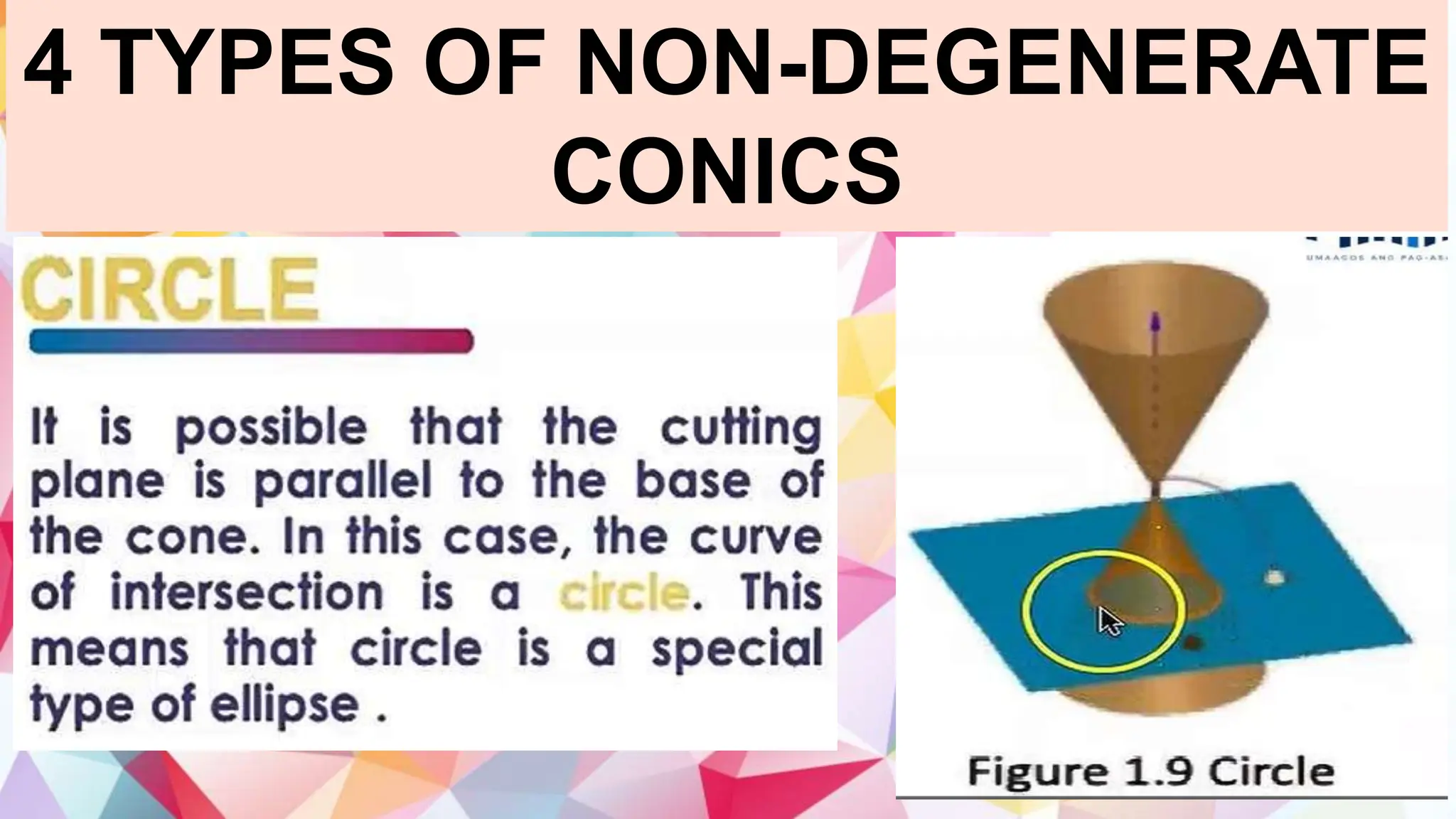 PRECALCULUS - OVERVIEW OF CONIC SECTIONS.pptx