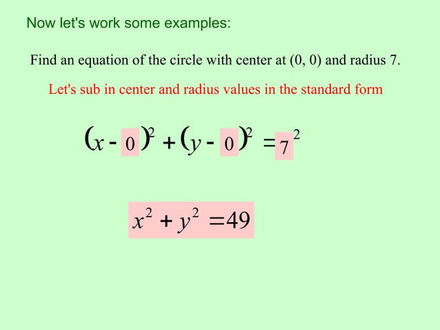 PRE CALCULUS LESSON 2 CIRCLE AND ITS GRAPH | PPT