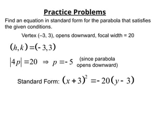 PreCal-W7-L3-Parabola 1 EQUATION SHH Curriculum | PPTX
