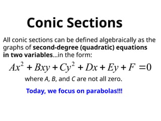 PreCal-W7-L3-Parabola 1 EQUATION SHH Curriculum | PPTX | Physics | Science
