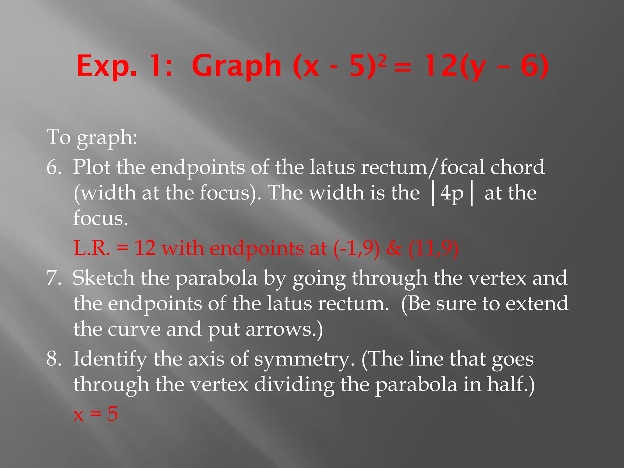 PreCal-W7-L3-Parabolas 2 GRAPHING.pptx SHS | PPT