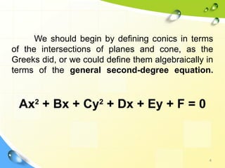 Conic Sections - Circles and Parabolas - Senior High school | PPTX