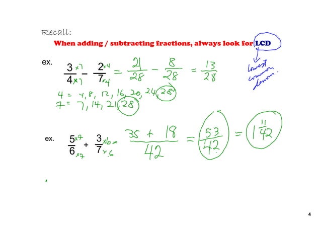 Precal 20 S Adding And Subtracting Rational Expressions | PDF