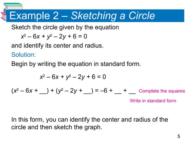 PreCalculus : Circles, Parabolas, and Ellipse | PPT