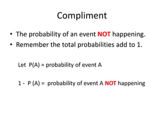 Precalc probability 2014 | PPTX