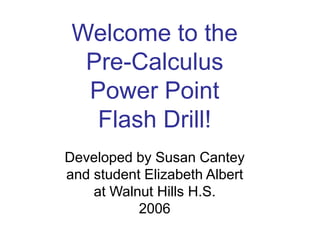 Precalc review for calc p pt | PPTX