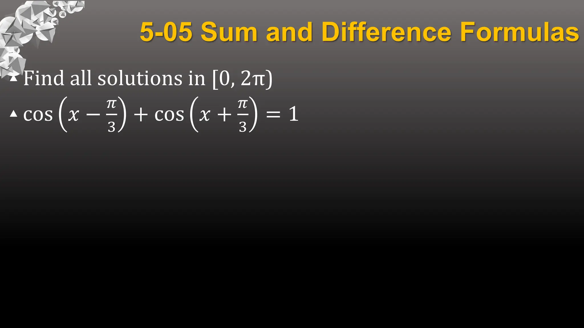 Precalculus 05 Analytic Trigonometry.pptx