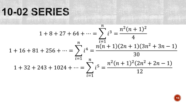Precalculus 10 Sequences and Series.pptx | Physics | Science