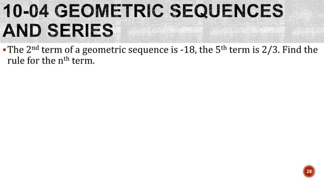 Precalculus 10 Sequences and Series.pptx | Physics | Science