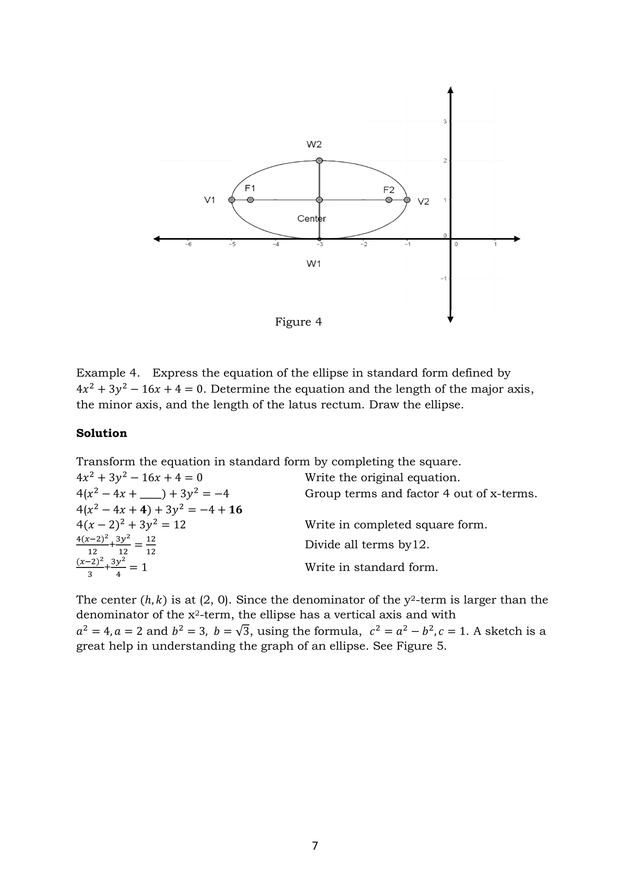Precalculus11 Q1 Mod3 Ellipses V2 Pdf