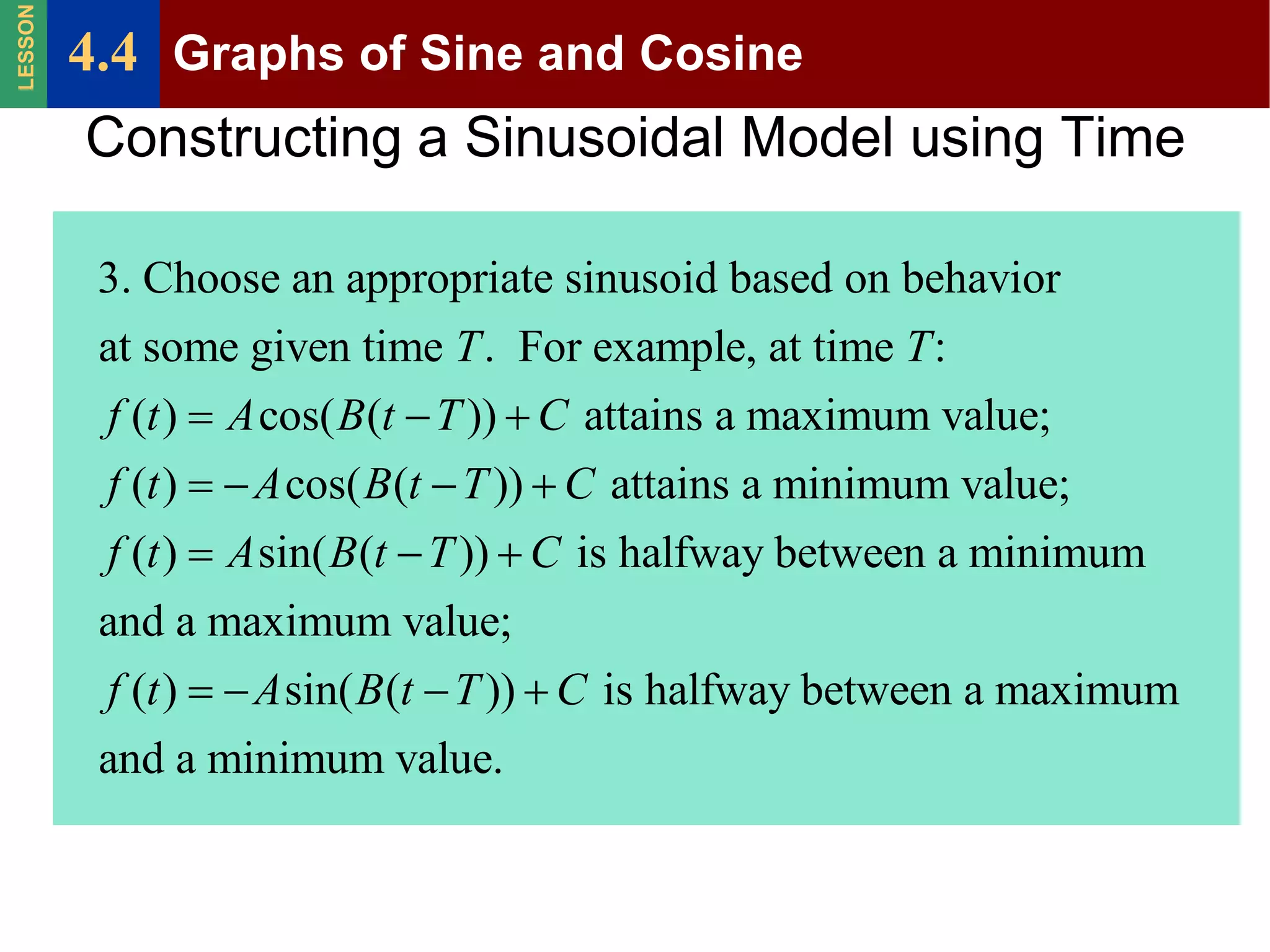 Precalculus 4 4 graphs pf sine and cosine v2 | PPTX