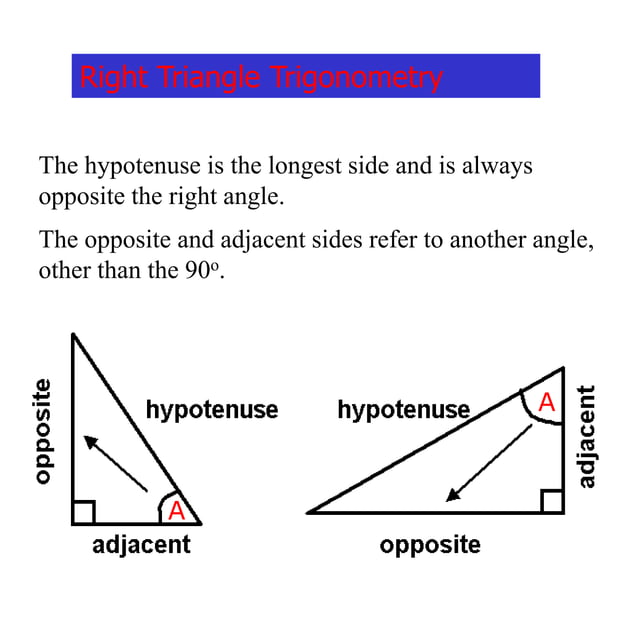 Precalculus August 28 trigonometry ratios in right triangle and special ...