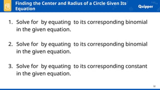 Precal Lesson 2 Circles lesson in mathematics | PPTX
