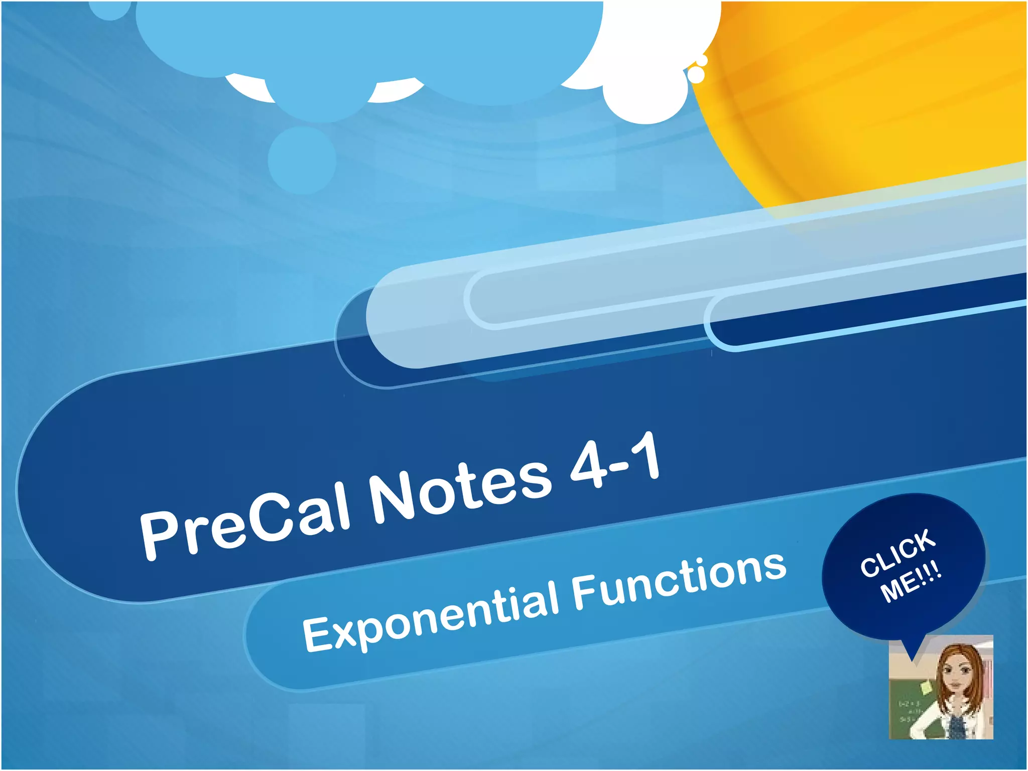 Pre Calculus notes 4 1 Exponential Functions | PPT