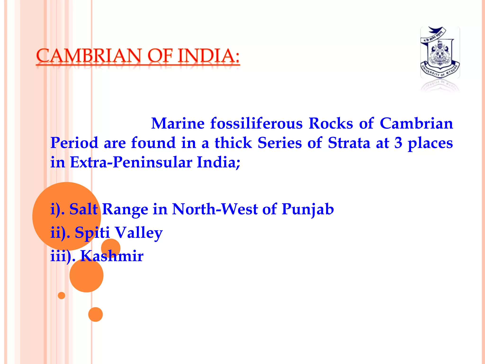 Pre cambrain deposits | PPT