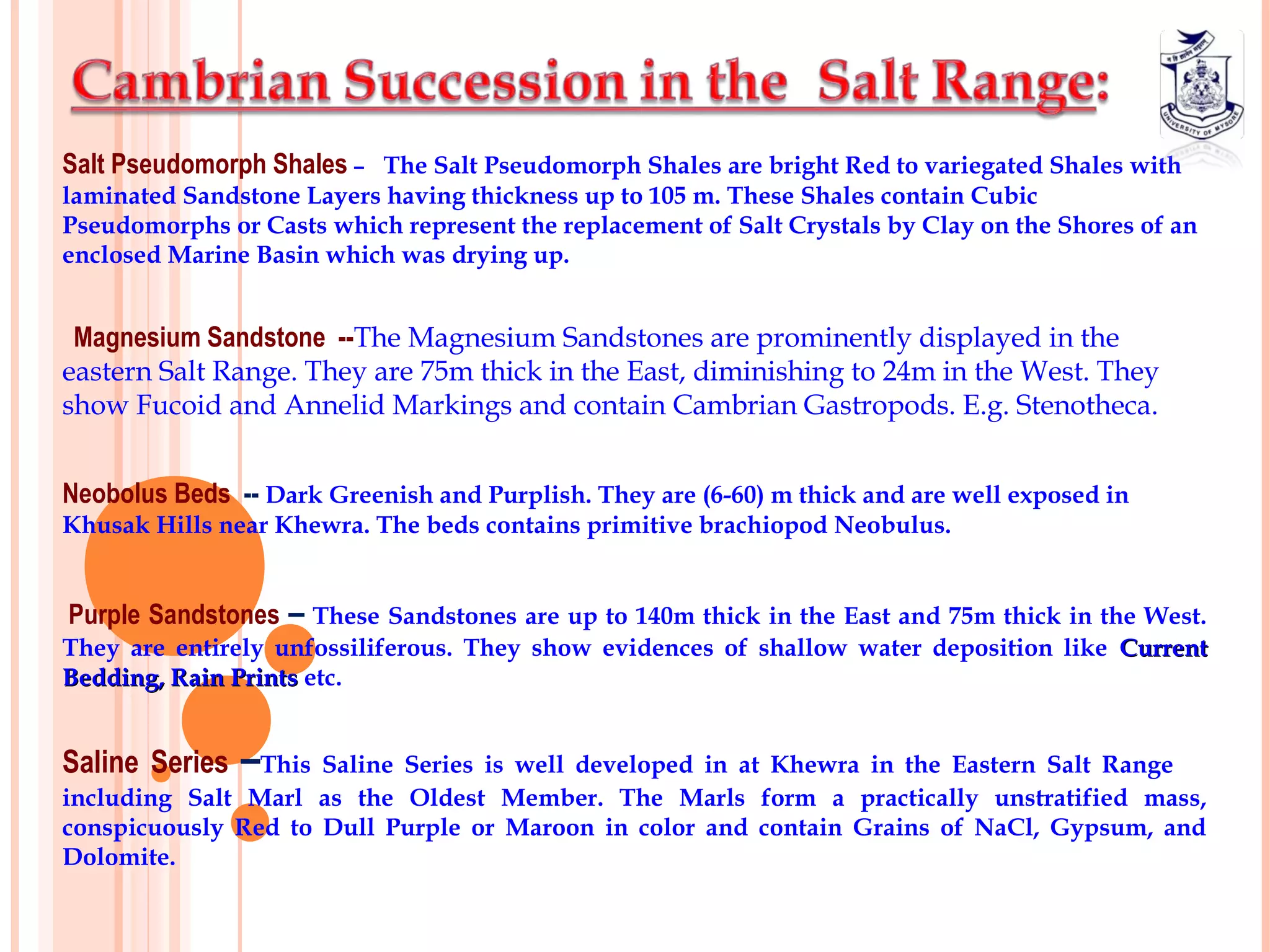 Pre cambrain deposits | PPT