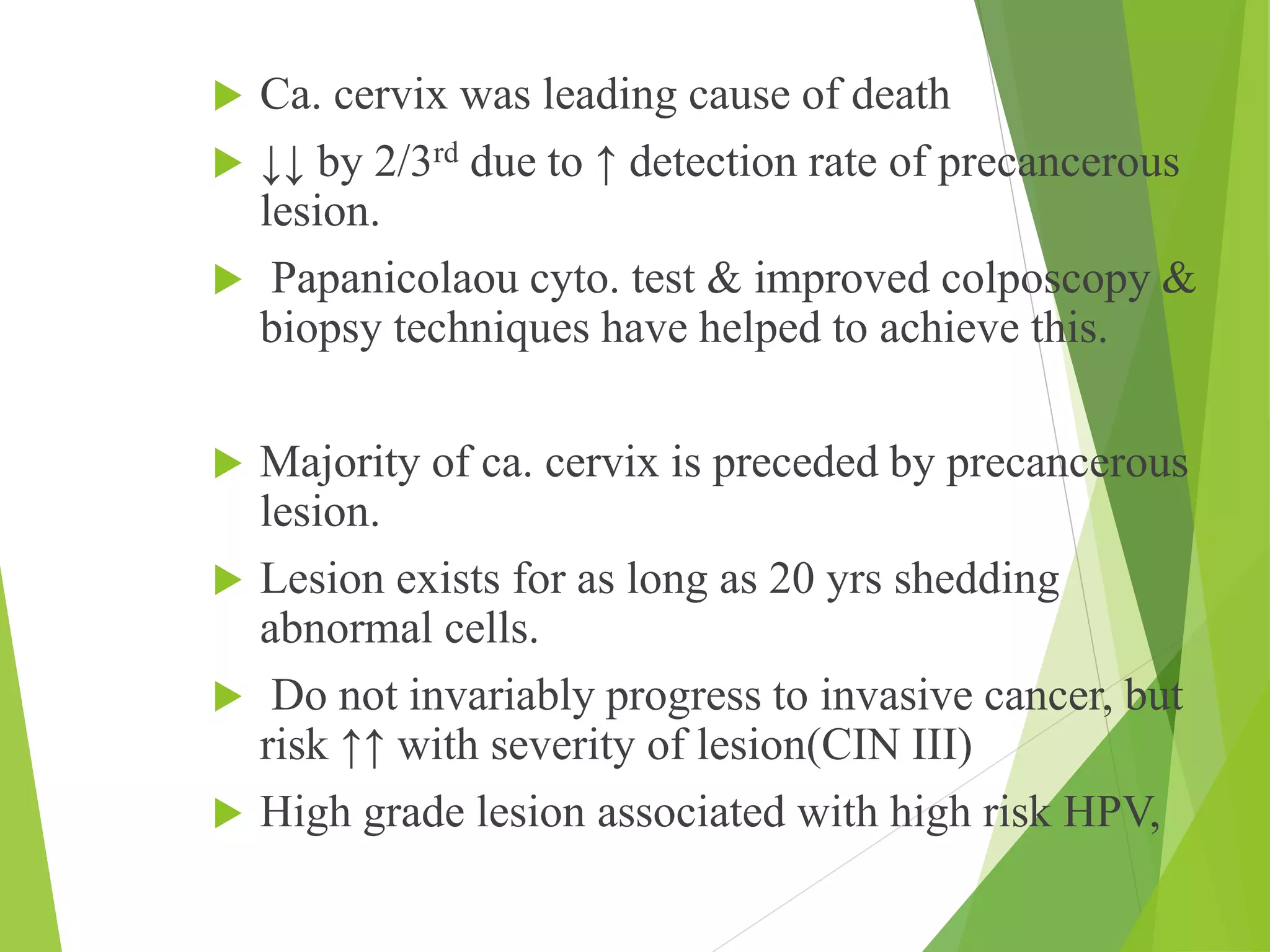 Pre cancerous lesions of cervix.pptx