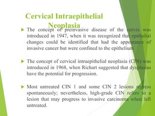 Pre cancerous lesions of cervix.pptx