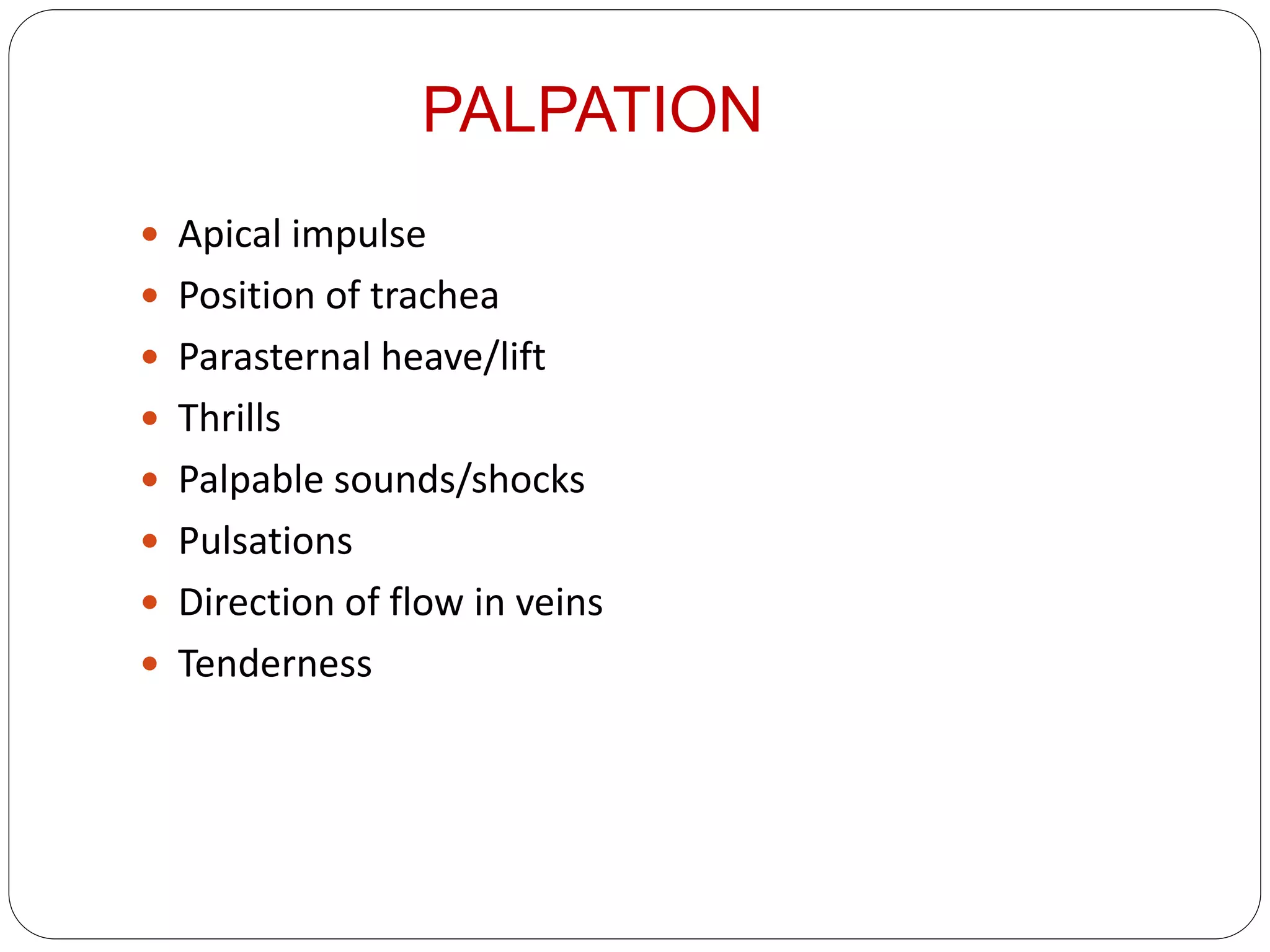 Precardial examination basics | PPTX