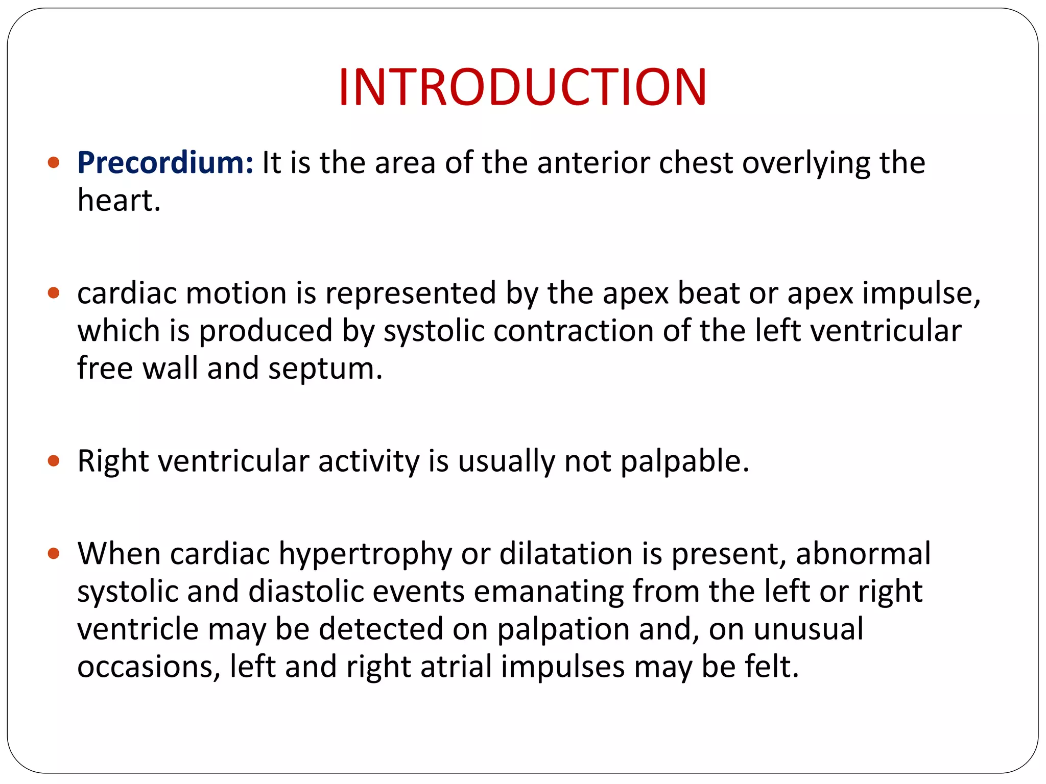 Precardial examination basics | PPTX