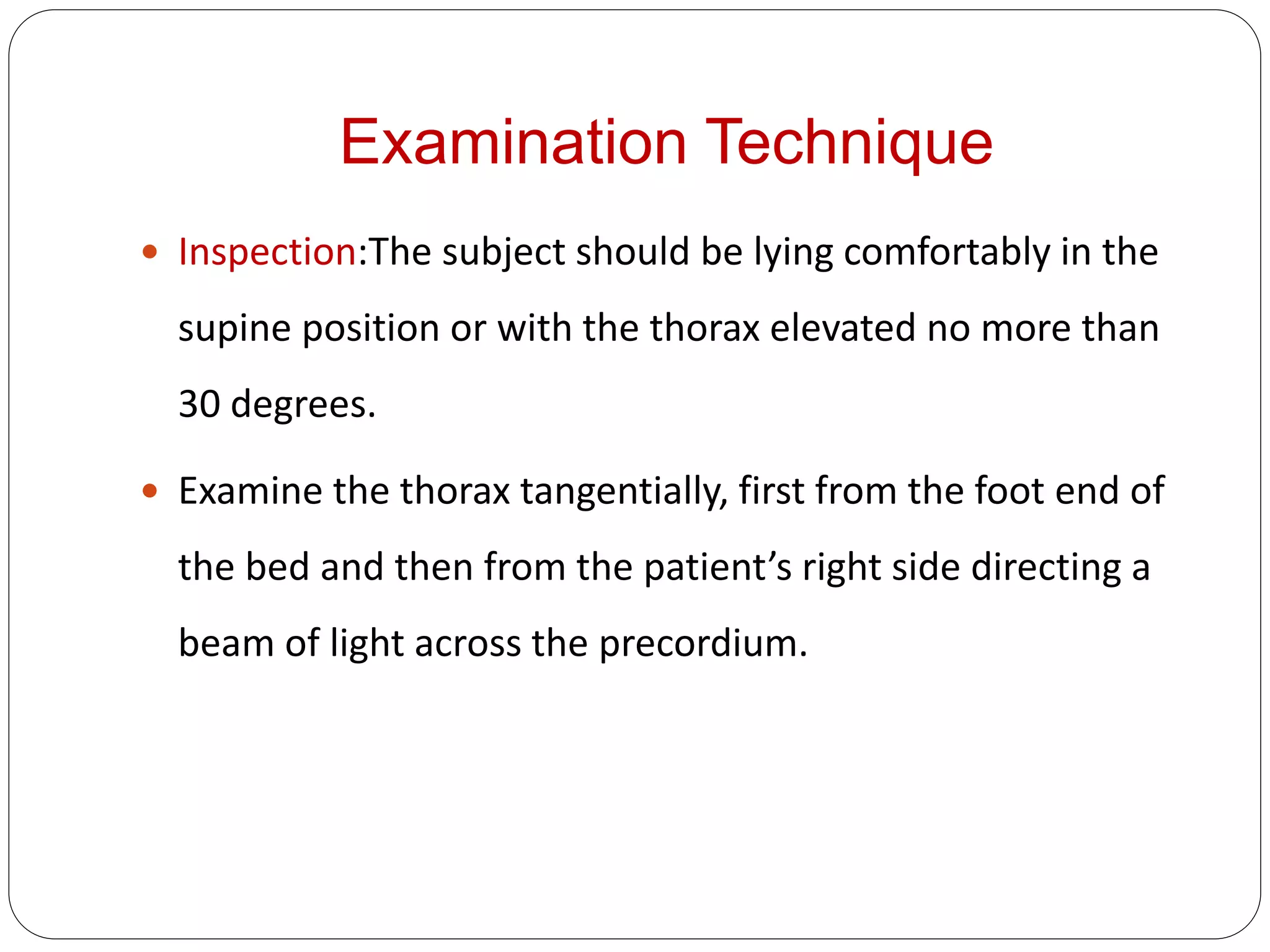 Precardial examination basics | PPTX
