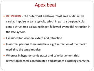 Precardial examination basics | PPTX