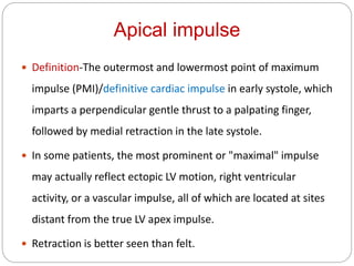 Precardial examination basics | PPTX