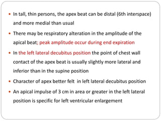 Precardial examination basics | PPTX