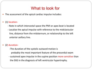 Precardial examination basics | PPTX