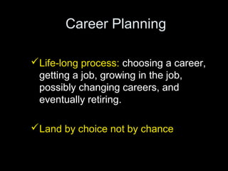 Career Planning - Job Application | PPT