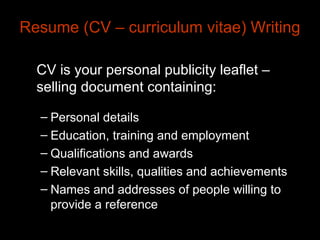 Career Planning - Job Application | PPT