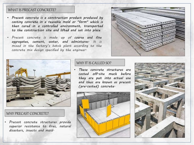 Precast concrete | PPTX | Civil Engineering Industry | Industries