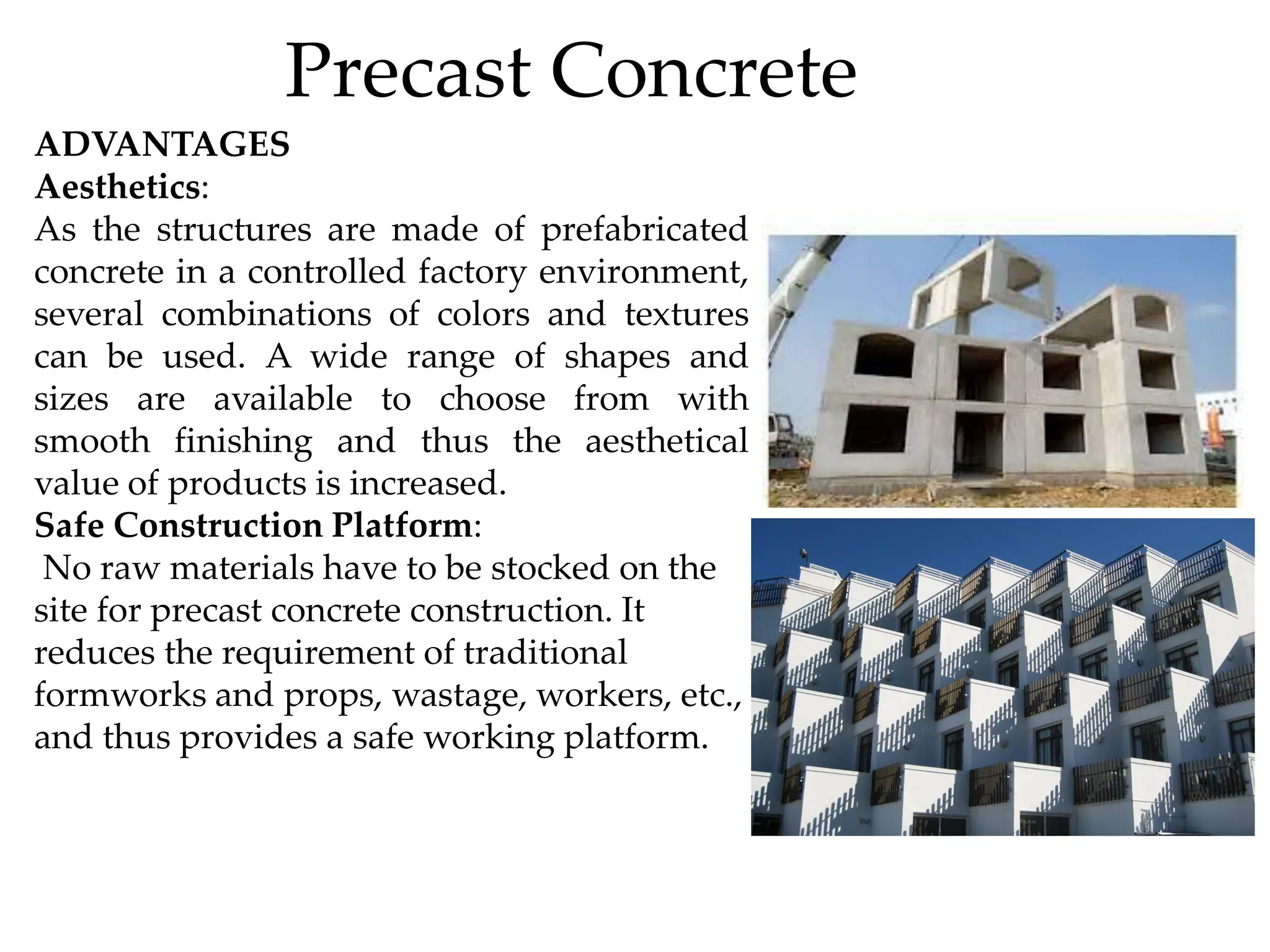 Precast Concrete is the most prominent structure | PDF