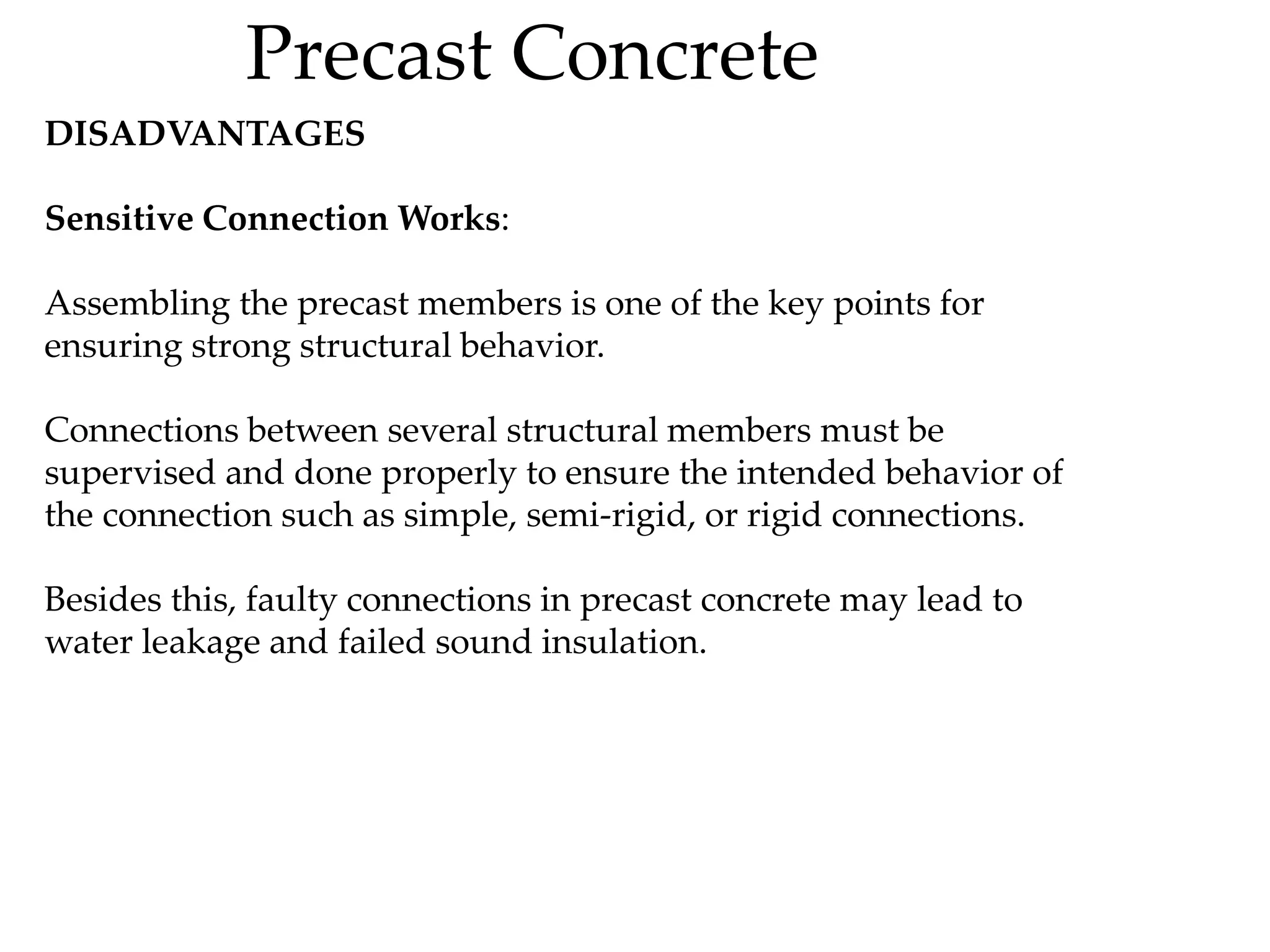Precast Concrete is the most prominent structure | PDF