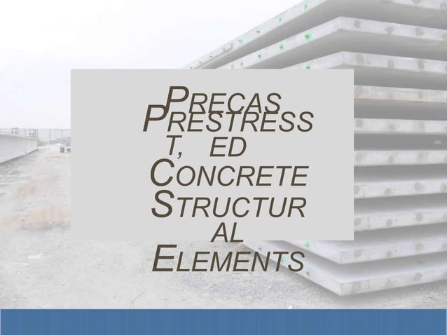 Precast concrete construction | PPTX