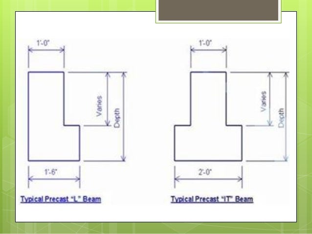 Precast Concrete T Beam Dimensions Standard